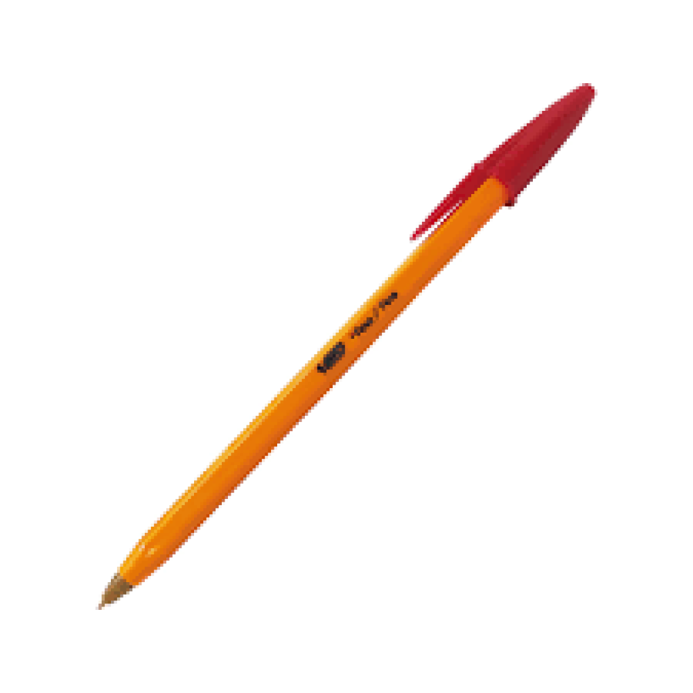 Pluma Punto Fino Roja